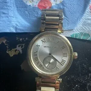 Michael Kors | Accessories | Michael Kors Twotone Roman Numeral Watch ...